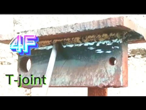 4F T-joint overhead welding position, 7018 stick welding overhead ...