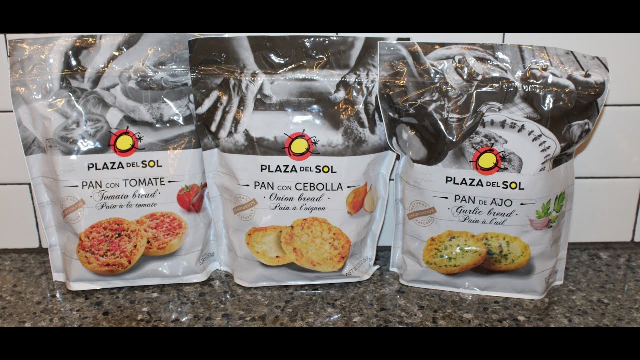 Plaza Del Sol: Tomato Bread, Onion Bread & Garlic Bread Review - YouTube
