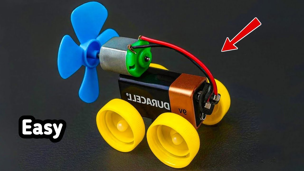 How to make an easy toy car at home | Simple toy ideas - YouTube
