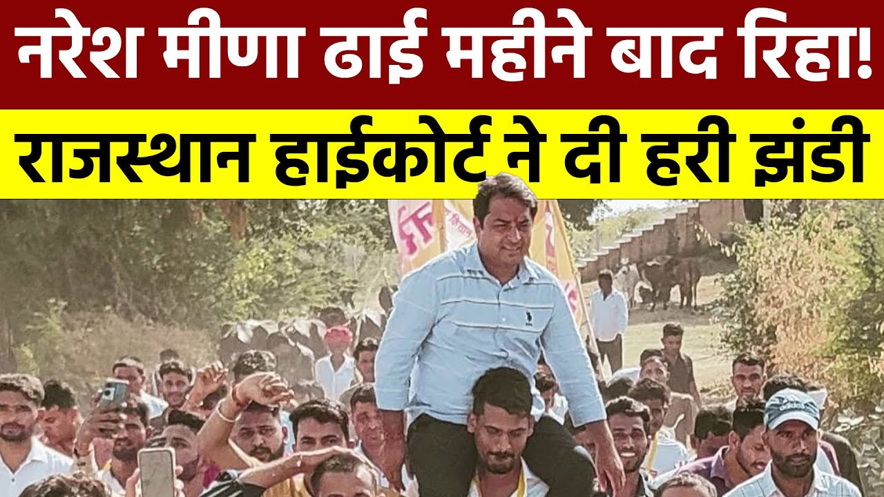 Naresh Meena ढ़ाई महीने बाद रिहा!, Rajasthan हाईकोर्ट ने दी हरी झंडी ...