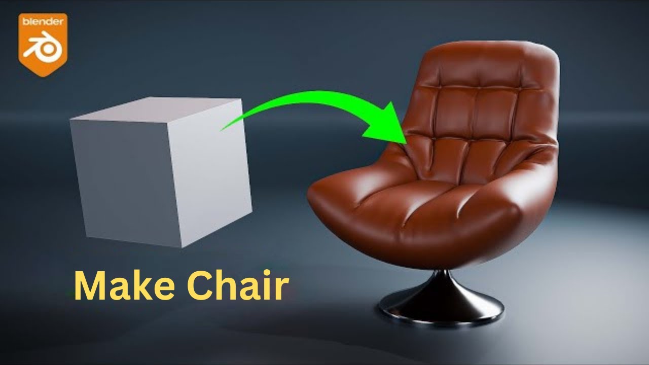 How to make a chair in blender 4.2 #blendercourse #blender #tutorial ...