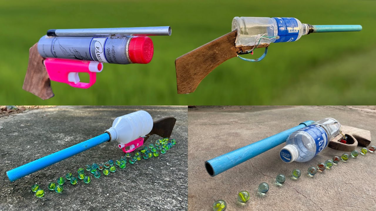 Creativity DIY How To Make Gun From can plastic Easy Amazing Full video ...