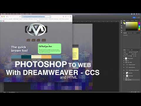 WEBSTART 22 - Adobe Photoshop to Dreamweaver tutorial - YouTube