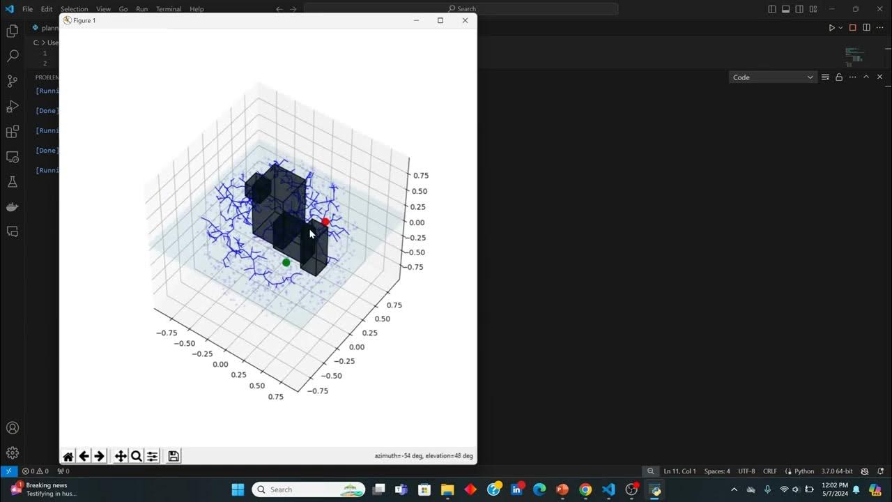 3D RRT Planning Algorithm Visualization - YouTube