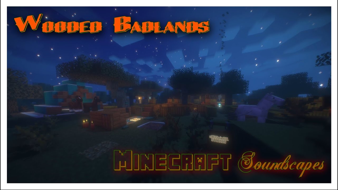 Minecraft Soundscapes | Wooded Badlands - Autumn Night: over 1 Hour ...