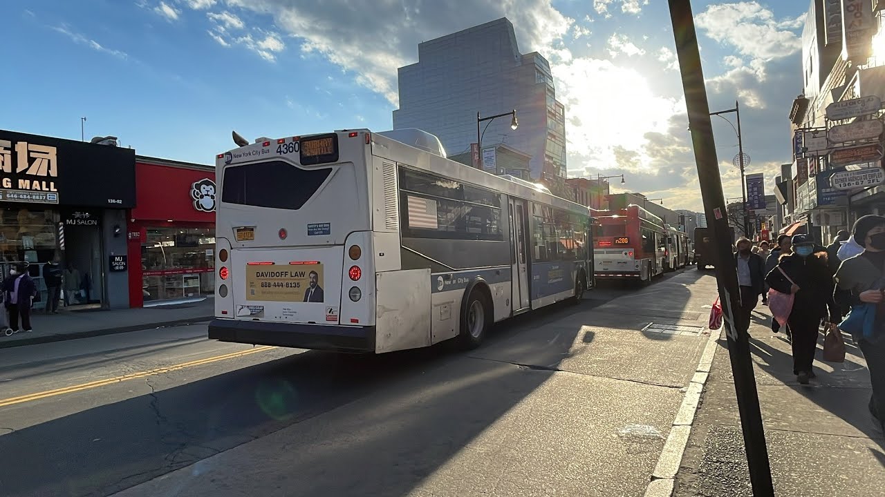 MTA Bus action at Flushing Main Street - YouTube