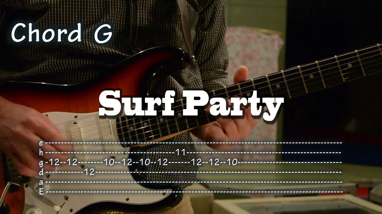 Surf Party - The Astronauts Tabs and Chords, cómo tocar, lesson, レッスン ...