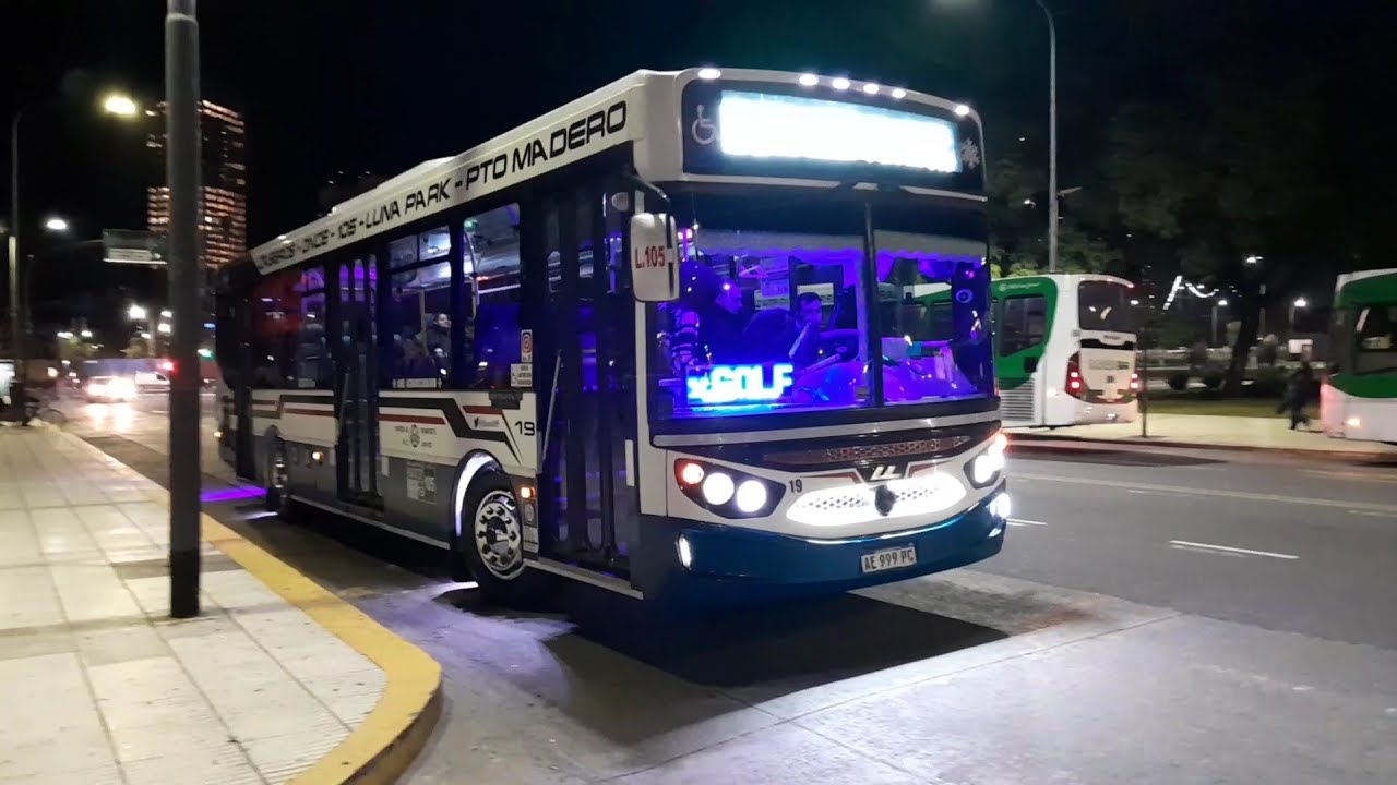 Línea 105, Interno 19. Mayo 2024 [Mix de Buses Individuales Buenos ...