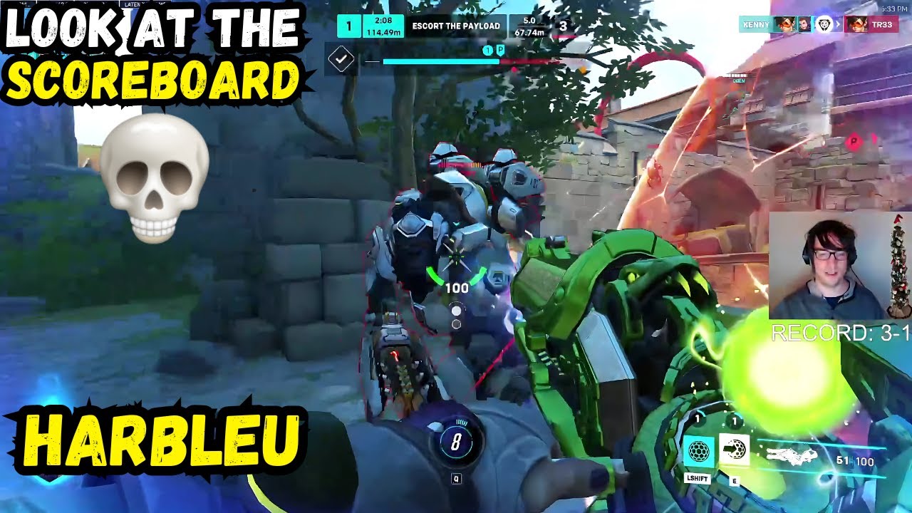 33K DMG! WHAT A GAME! HARBLEU TOP 500 ZARYA ON EICHENWALDE OVERWATCH 2 ...