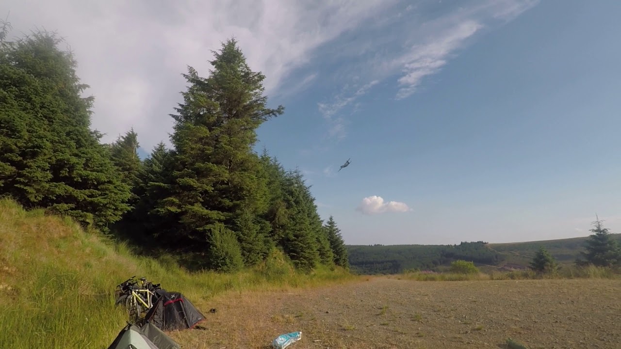 Raf hercules flying over brecon beacons - YouTube
