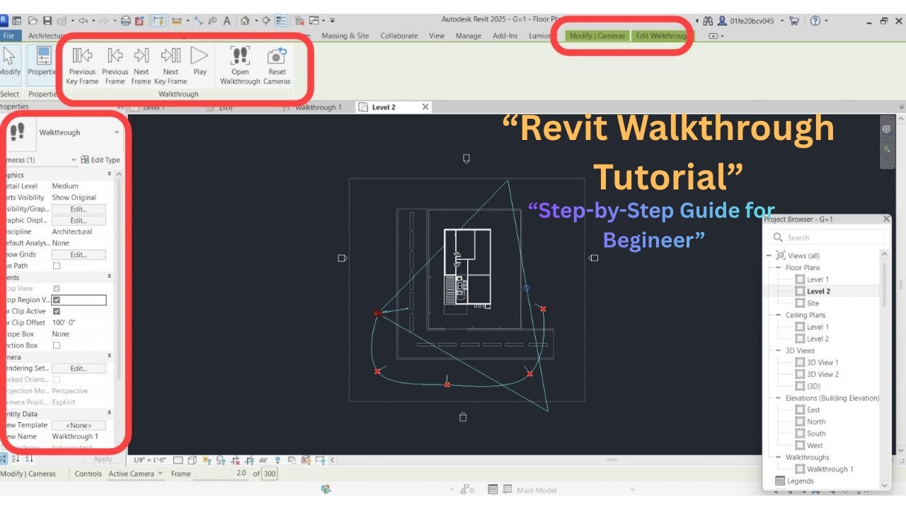 How to Create and Save a Walkthrough in Revit | Step-by-Step Tutorial ...