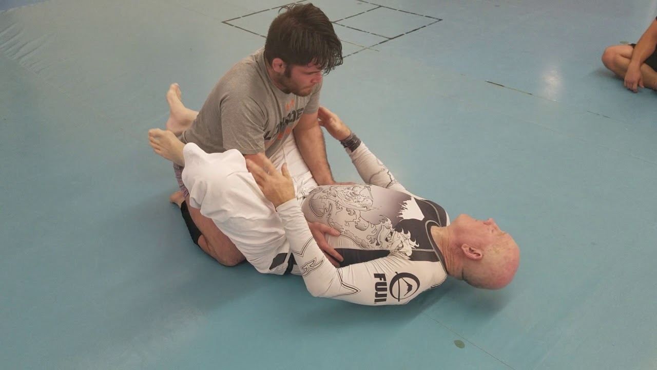 Basic arm bar from the guard - YouTube
