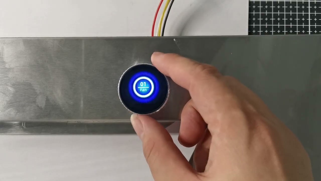 TFT display knob volume round touch command for extractor hood & built ...
