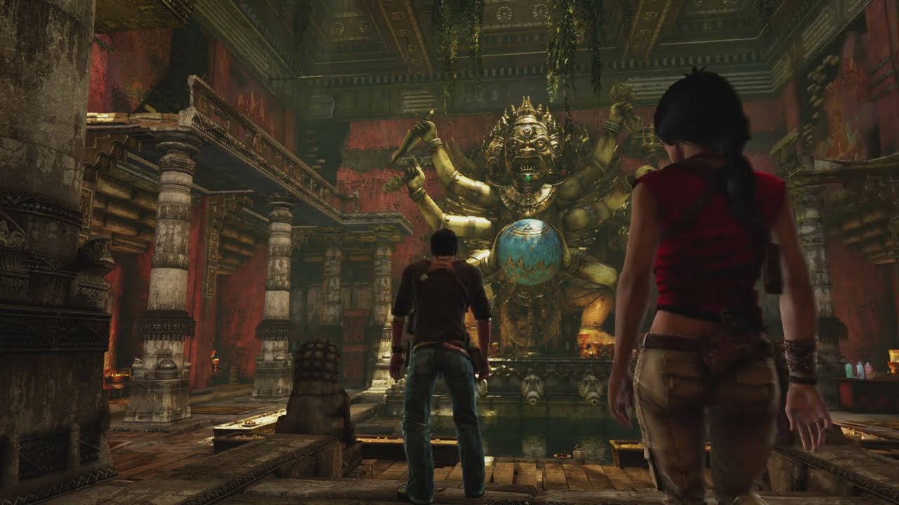 Uncharted: Among Theives Statue Puzzle - YouTube