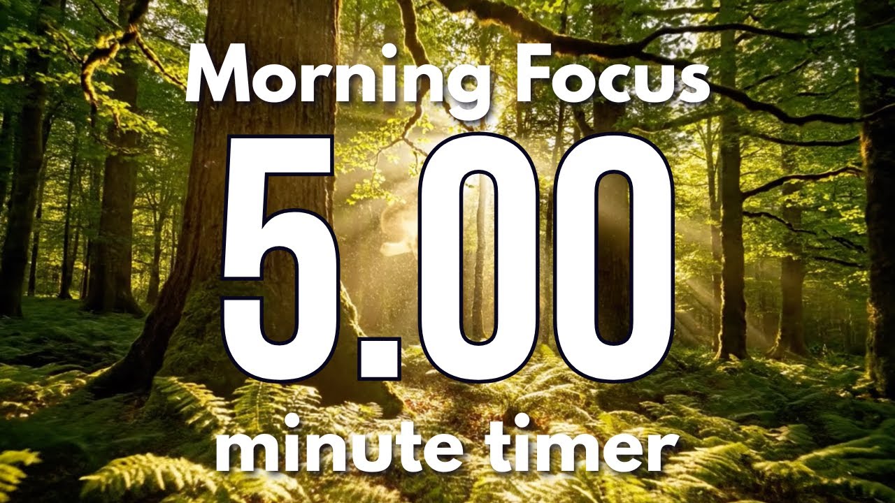 💛 5 Minute Classroom Timer with Sunrise Focus & Relaxing Music - YouTube