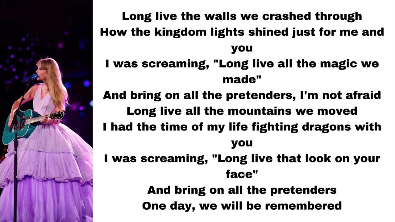 Long Live (Taylor's Version) (lyrics) - Taylor Swift - YouTube