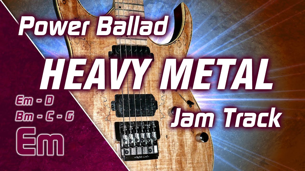 Heavy Metal Epic Power Rock Ballad, Backing Track Jam in Em / E minor ...