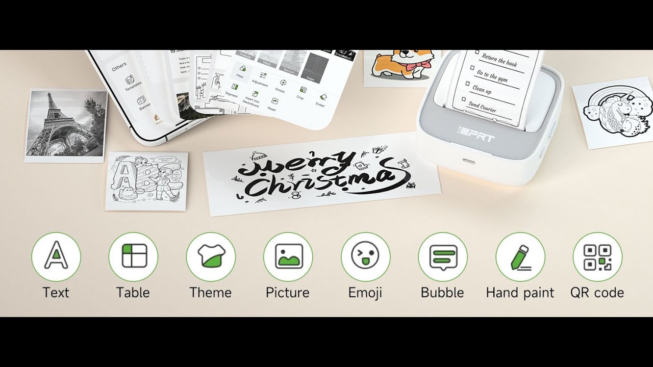 iDPRT Portable Sticker Maker Machine - YouTube