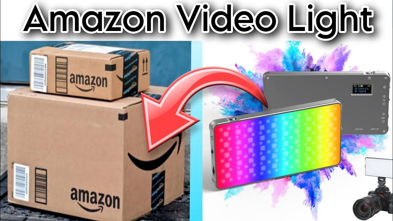 Amazon RGB-X2049 Video Light | Review | Setup | Unboxing| ASMR - YouTube