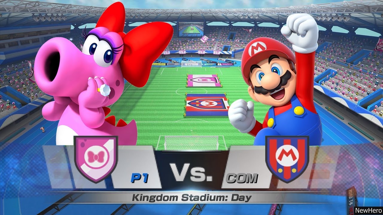Mario Sports Superstars - Birdo/Peach/Shy Guys Vs. Mario/Luigi/Stone ...