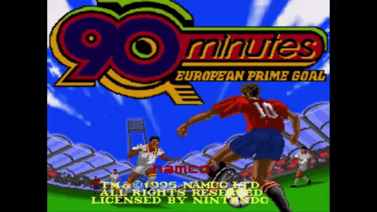90 Minutes - European Prime Goal Nintendo Super NES, 1995. - YouTube