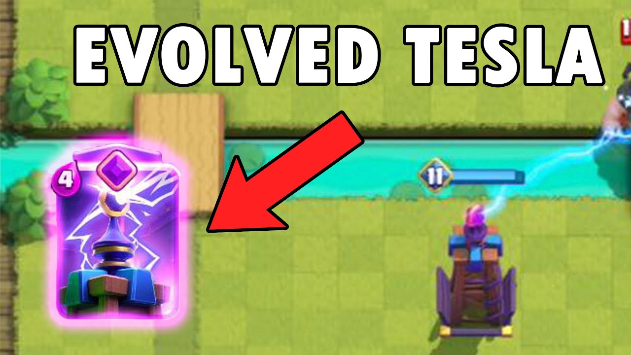 EVOLVED TESLA. ||| CLASH ROYALE!!! - YouTube