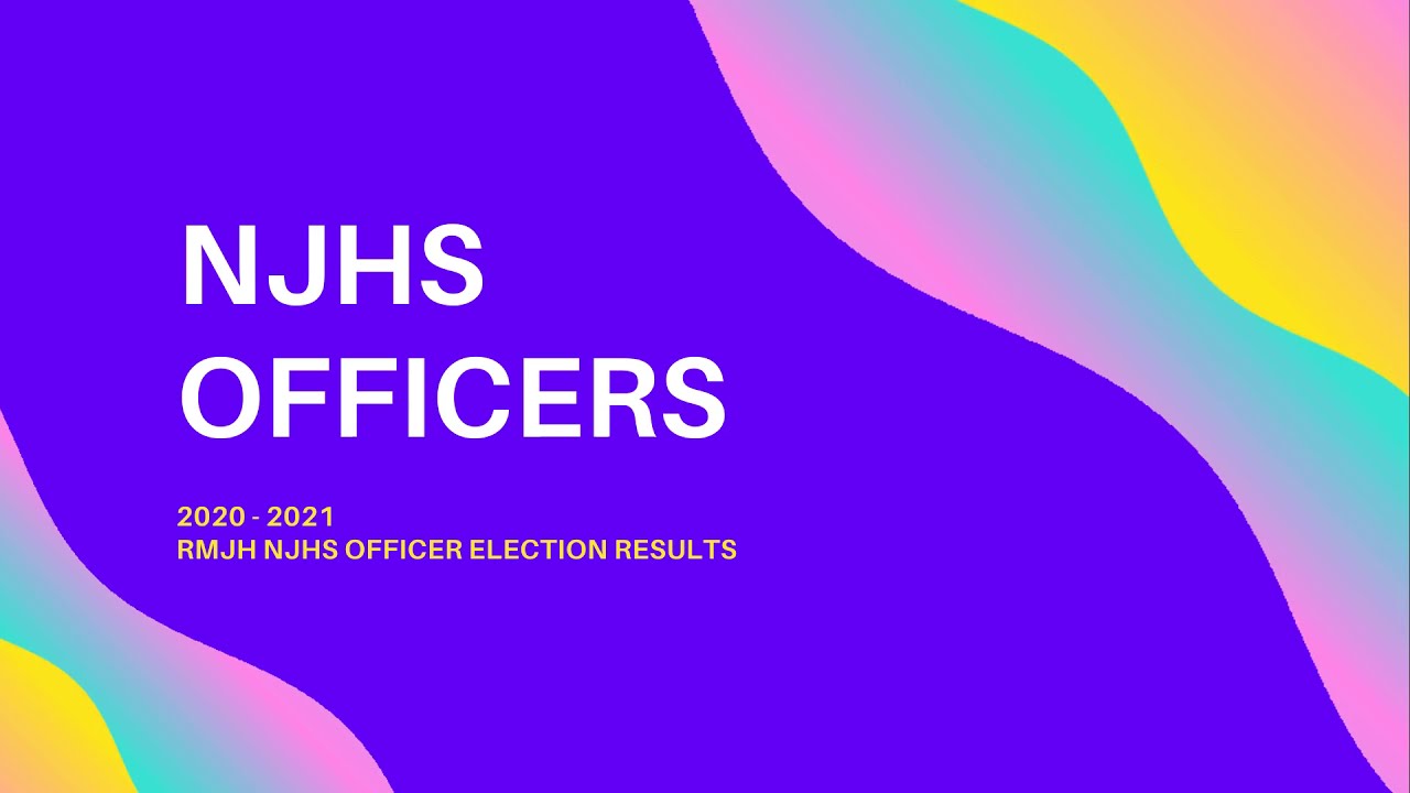 NJHS OFFICERS - YouTube