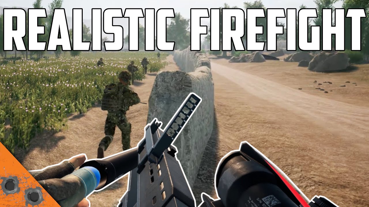 Realistic Afghan Firefight in Squad - YouTube