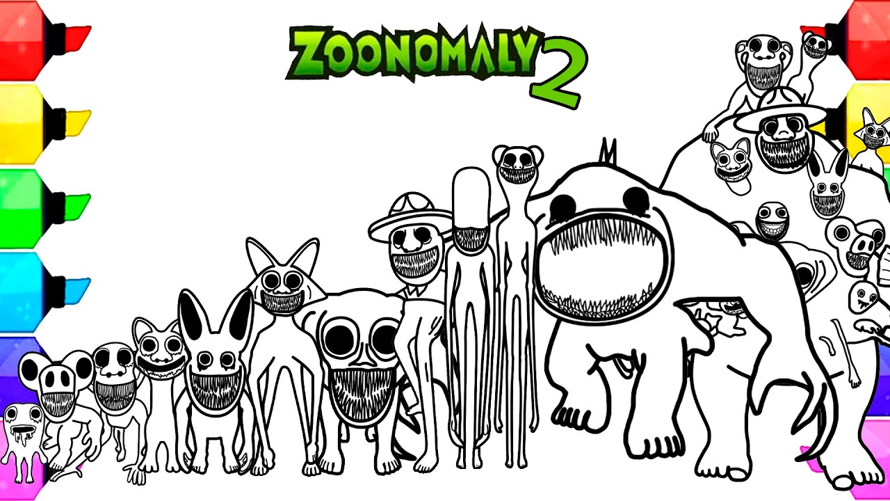 ZOONOMALY 2 New Coloring Pages / How to Color All Bosses And Monsters ...