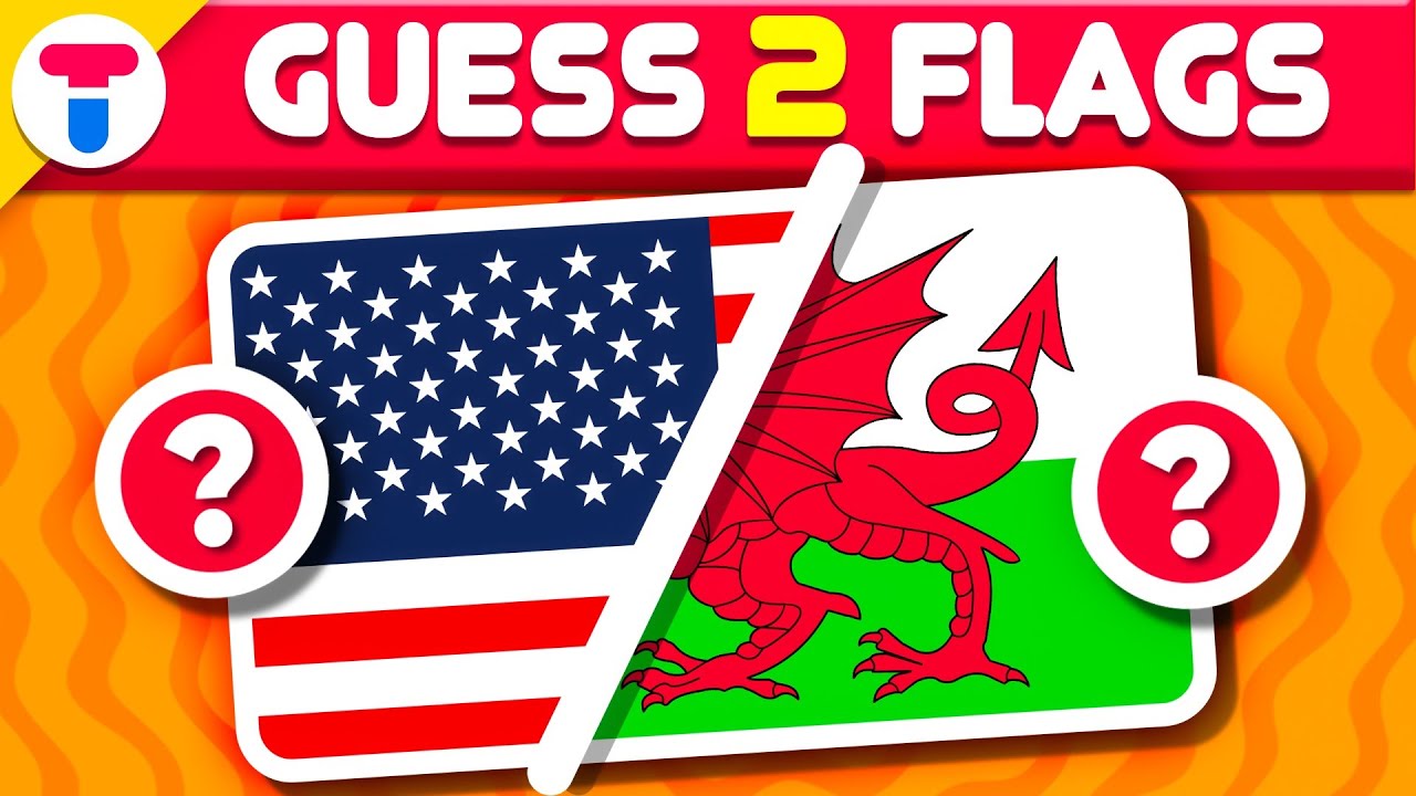 Guess the 2 Flags in the Middle 🌎🤔👁️ | Dose of Geography - Flags - YouTube