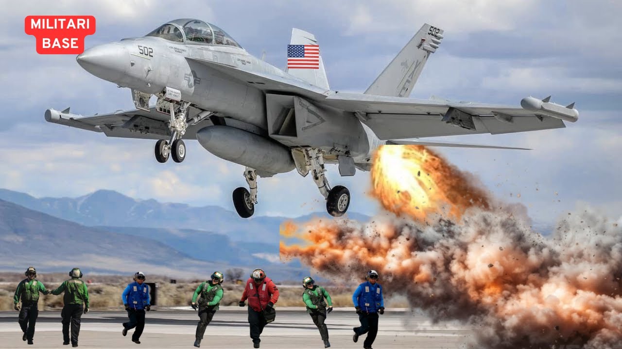 US Air Force FA 18 Pilot Performs Emergency Takeoff at Full Speed ...