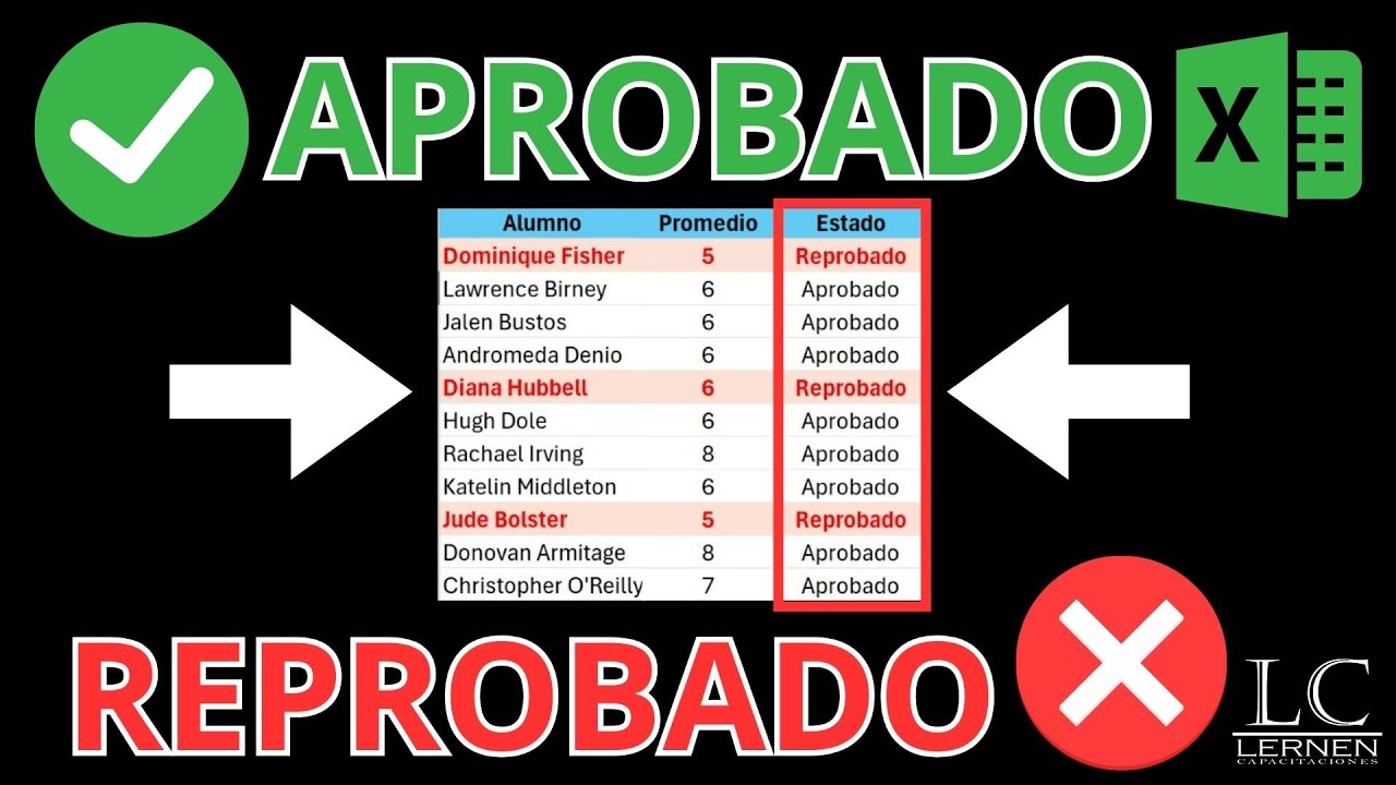 ¡Descubre cómo RESALTAR automáticamente a los REPROBADOS en tu registro ...