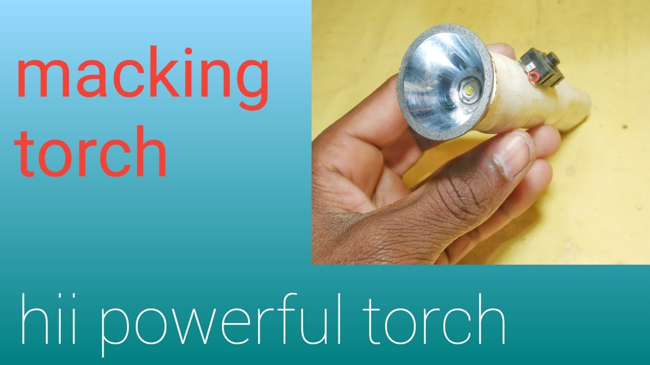how to make powerful torch with PVC pipe// torch emergency light # ...