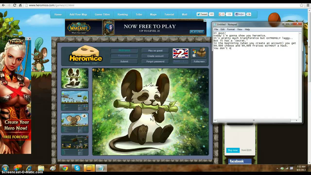 Heromice - Transformice with a Twist - YouTube