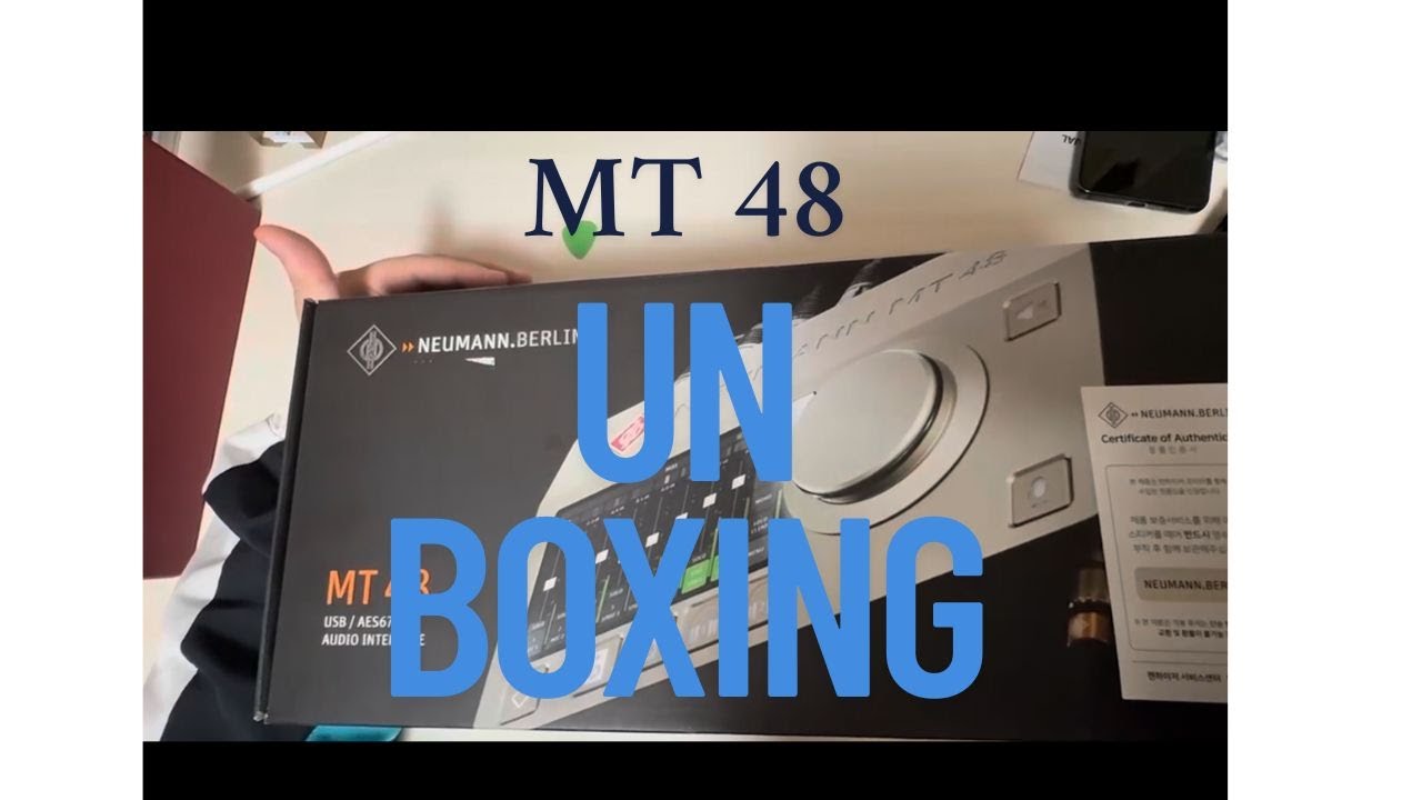 [VLOG] 노이만 Mt 48 언박싱 후 구매후기 일기 Mt48 unboxing vlog 언박싱 브이로그 작곡가의 장비 언박싱과 ...