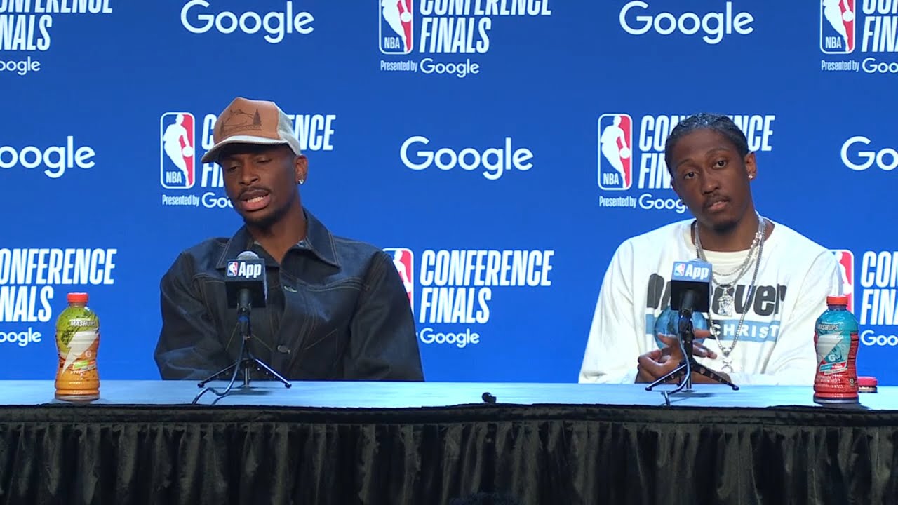 SGA & Jalen Williams's FULL Press Conference after winning the Western ...