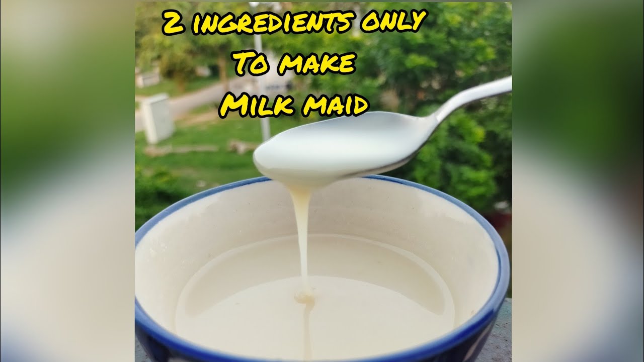 Only 2 ingredients to make milk maid|Home made milkmaid| - YouTube