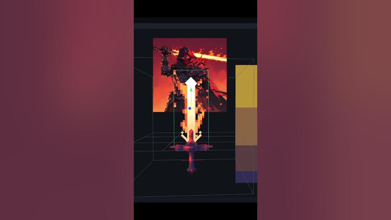 I MADE a custom minecraft model: FIRE SWORD #minecraft #blockbench # ...