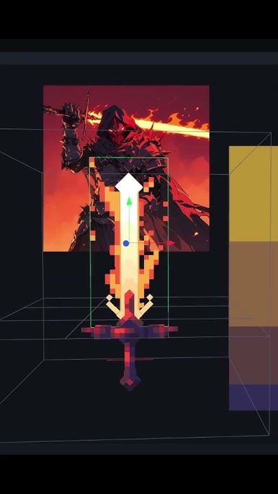 I MADE a custom minecraft model: FIRE SWORD #minecraft #blockbench # ...