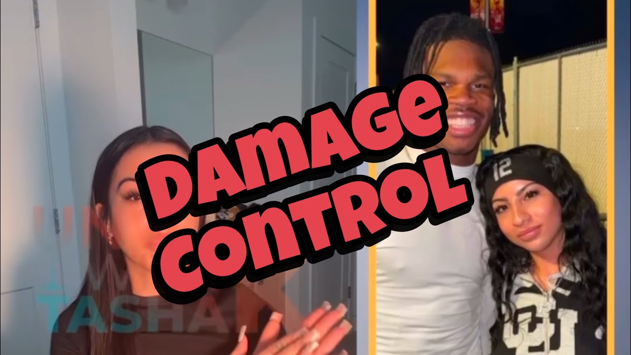TRAVIS HUNTER GIRL TRIES DAMAGE CONTROL! - YouTube