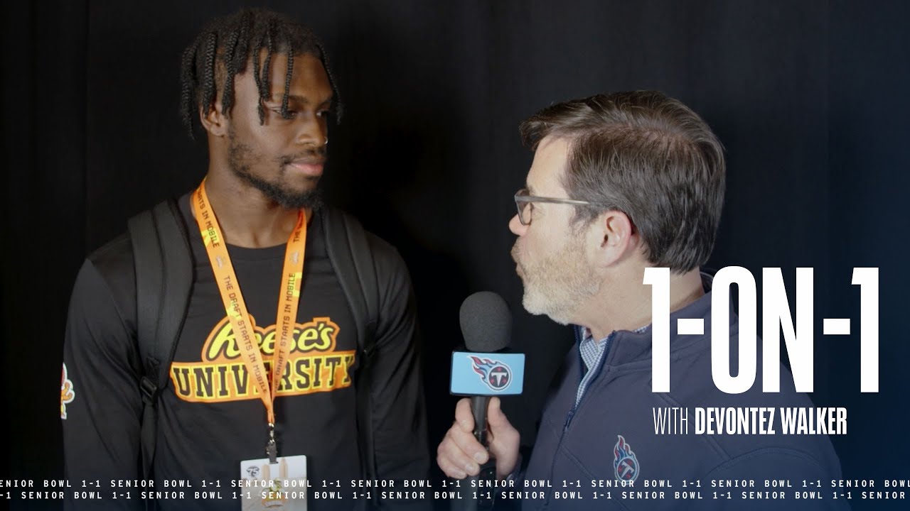 Devontez Walker at the Senior Bowl | 1-on-1 - YouTube