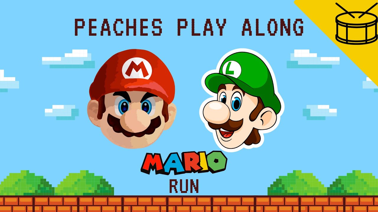 PERCUSSION PLAY ALONG | Peaches | Drum Lesson with MARIO RUN - YouTube