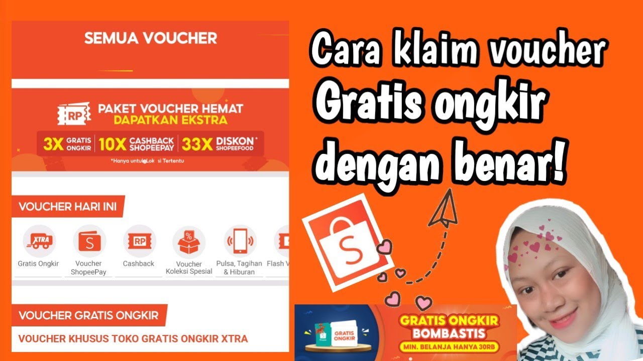 Cara klaim voucher gratis ongkir dengan benar Shopee - YouTube