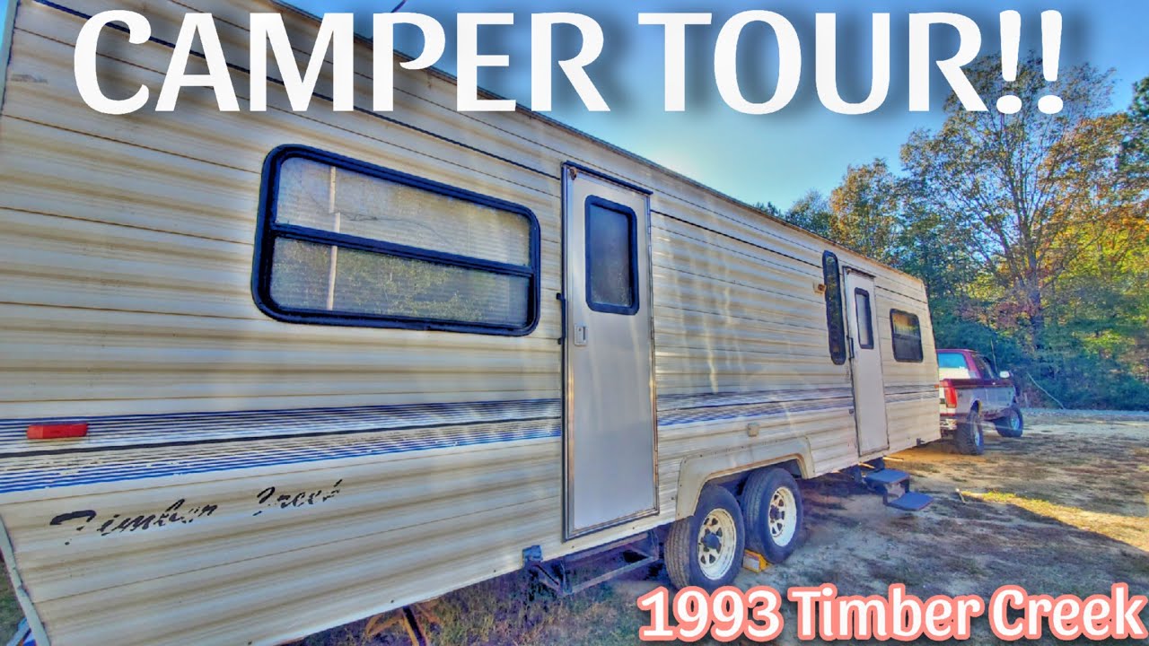 CAMPER TOUR - 1993 Timber Creek Camper - before full remodel - YouTube