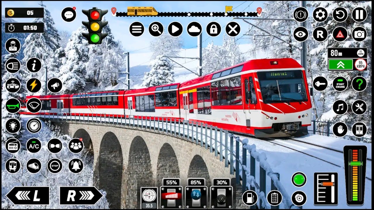 Real Train Simulator - Passenger Train Driving Games - Train Ramp ...