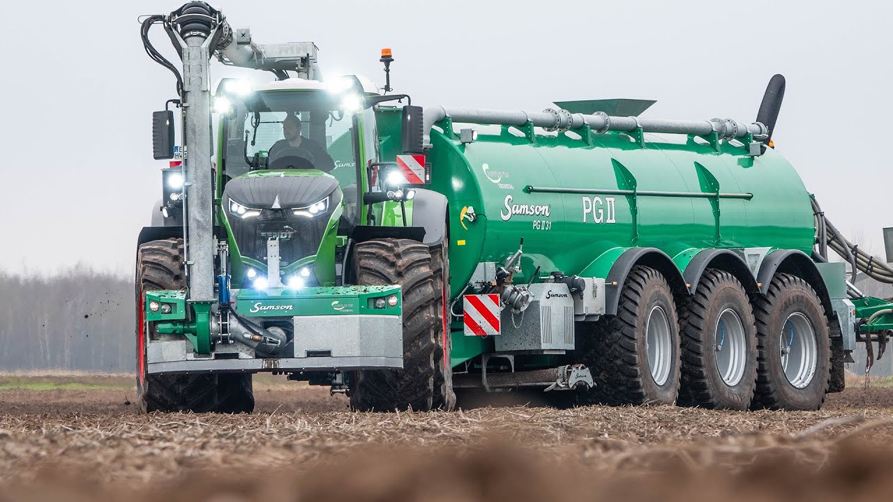 Slurry Injection w/ FENDT 1050 Vario + Samson PG II 31 | Biogas Wester ...
