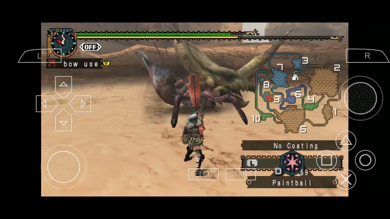 Monster Hunter Freedom Dessert Giant - YouTube