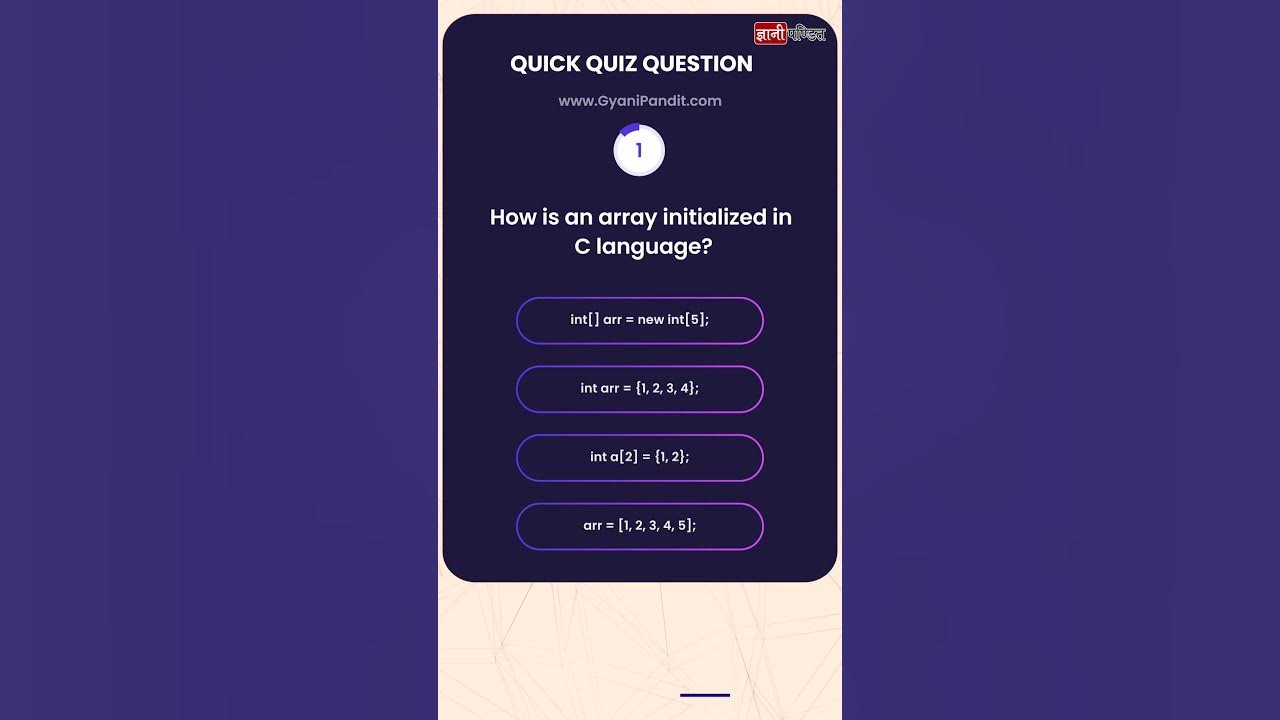 C Programming Quiz Youtube