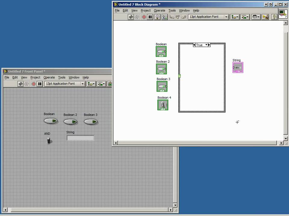 Case structures with NI myDAQ: Boolean Controls - YouTube