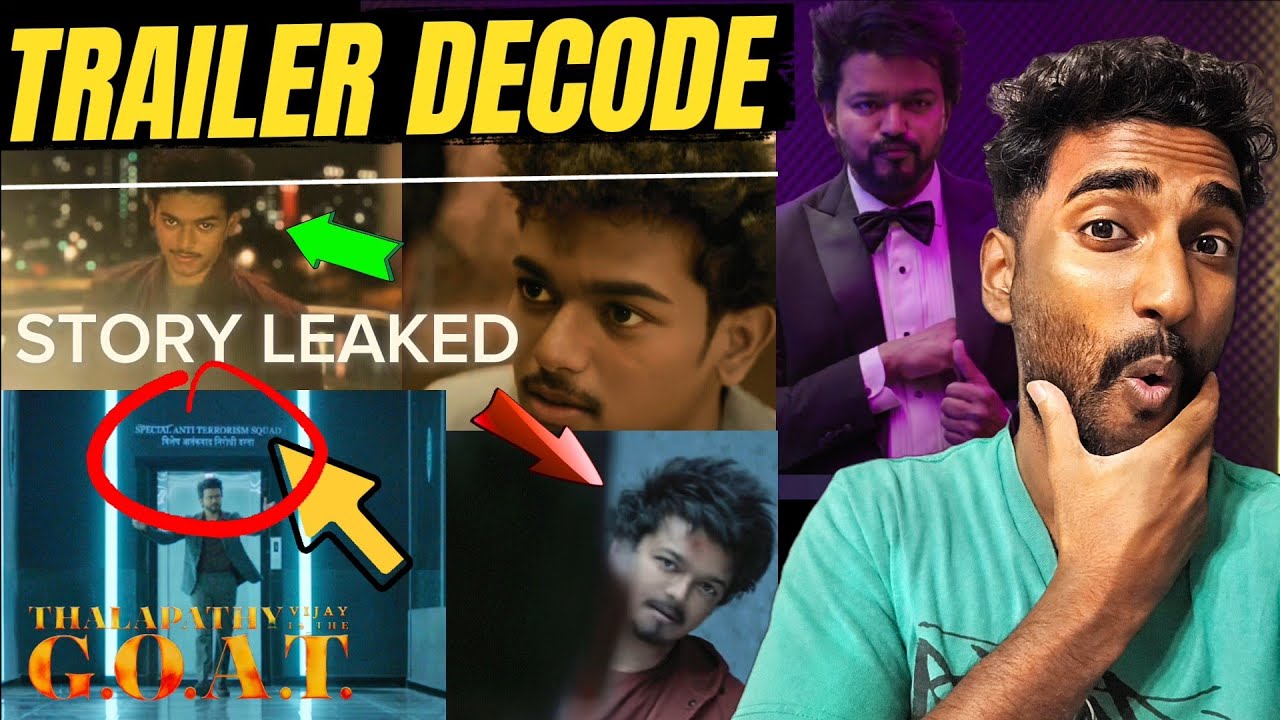 The GOAT - Trailer Hidden Details DECODE🔥 | Story Leak Vera Lvl🤩 Thalapathy Vijay | Venkat ...